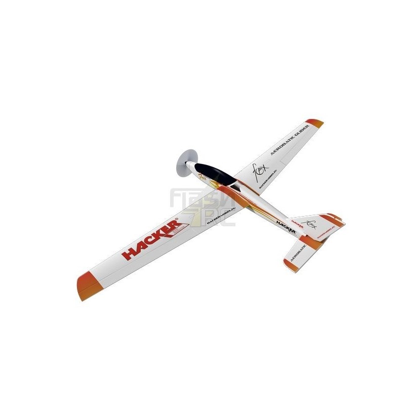 RC Motorgliders - Fox Electro red approx.2.00m ARF covered wings/emp ...