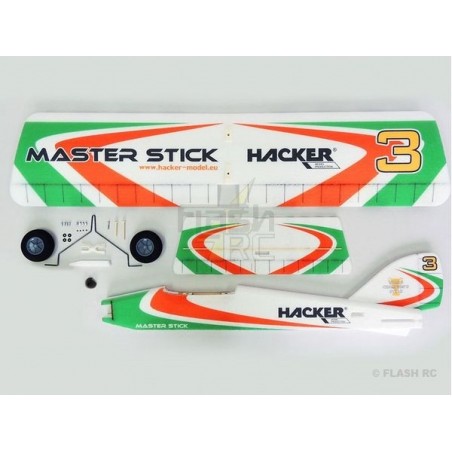 RC planes for beginners - Hacker plane model Master Stick green ARF ...