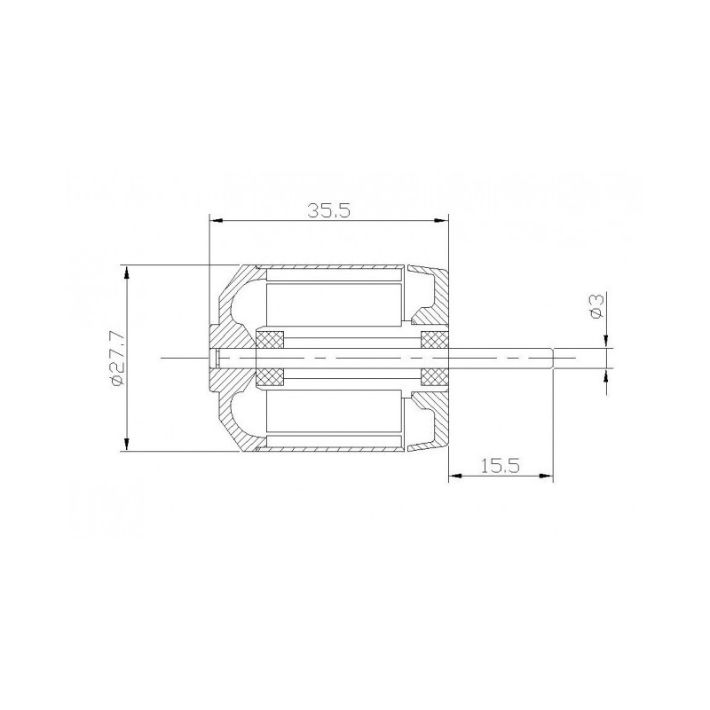 Outrunner - Brushless Motor DM2220 (71g, 1100kv, 200W) Pro-Tronik - FLASH RC