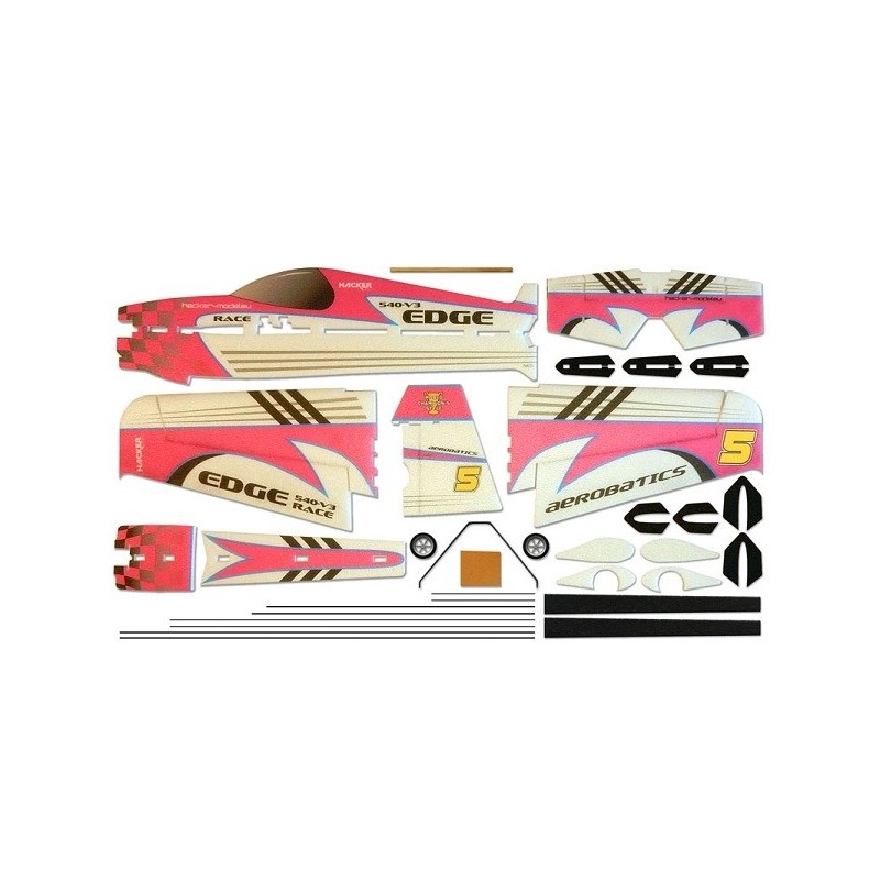 RC Aerobatic Aircraft - Hacker Aircraft model Edge 540 V3 pink ARF ...