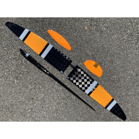 F3K AURI Wing2Part Orange Honeycomb