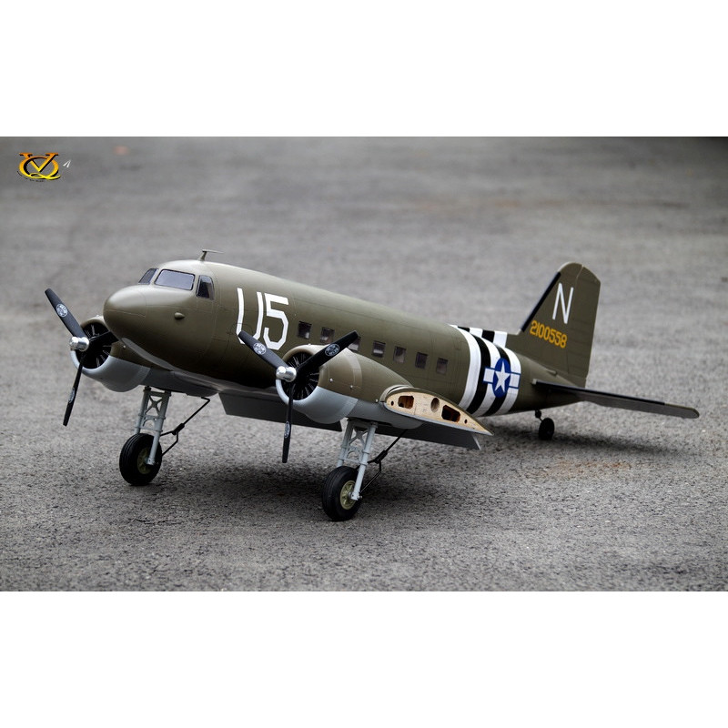 VQ Model Douglas DC-3 ARF 1.8m - FLASH RC