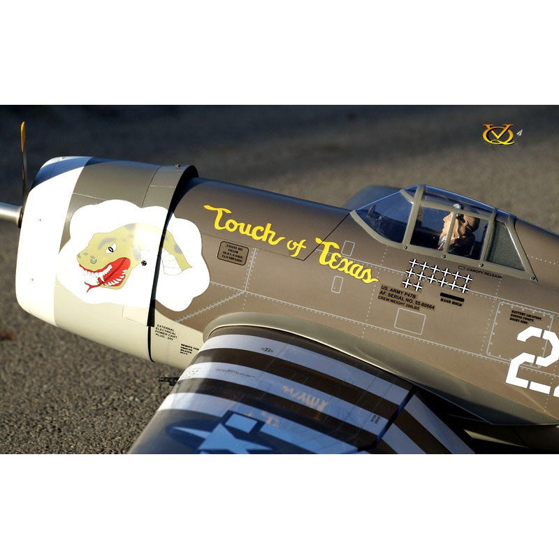 Aircraft VQ Model P-47 (Touch of Texas) 46/55 EP-GP ARF 1.5m - FLASH RC