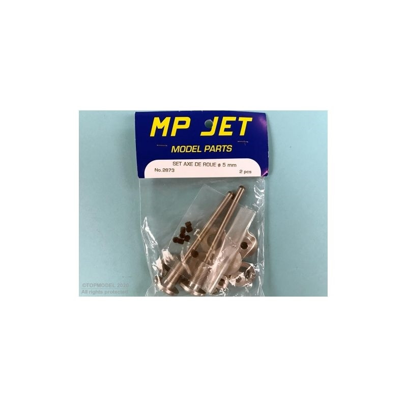 MP JET WHEEL AXLE SET ø5mm the pair