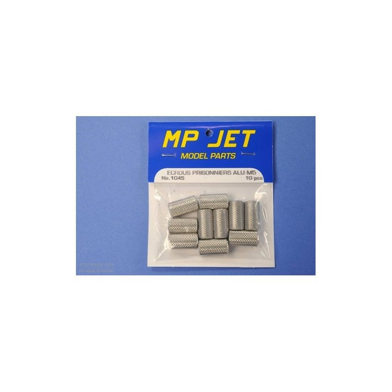 PRISONER NUT M5 MP JET 10pcs