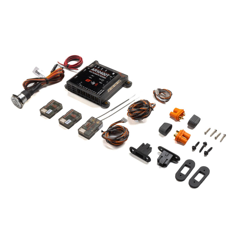 DSM2/DSMX 2.4Ghz SPEKTRUM - Spektrum AR10400T DSMX Receptor PowerSafe ...