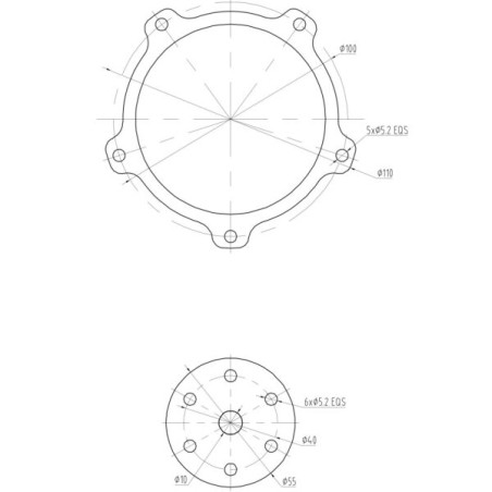 Gasoline engine 4-stroke GF150 R5 150cc radial 5 cylinders - NGH