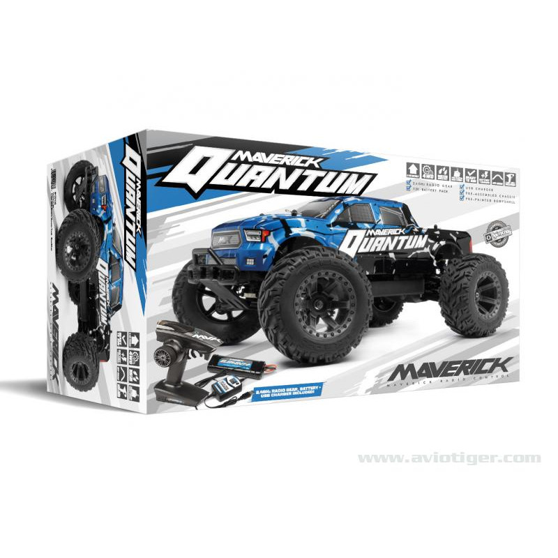 All-terrain RC car - QUANTUM 4X4 MT BLEU - FLASH RC