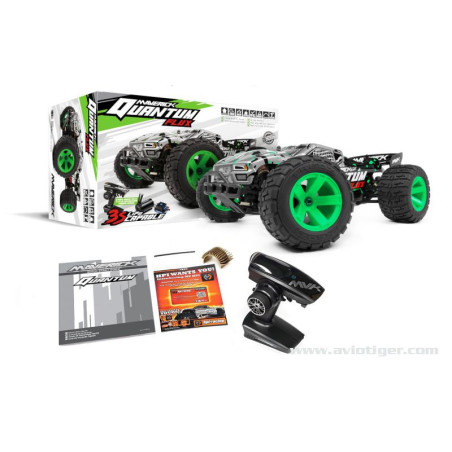 All-terrain RC car - QUANTUM XT 1/10 4X4 FLUX ARGENT - FLASH RC
