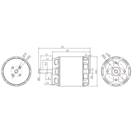 Sets de propulsion - KAVAN PRO 4355-700 + KAVAN PRO-120SB - FLASH RC