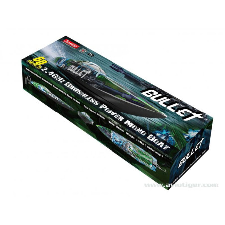 Lancha RC - BULLET OFF-SHORE V4 BL RTR - FLASH RC