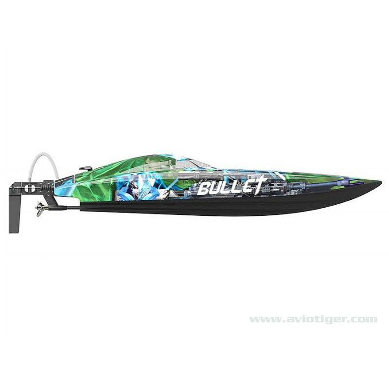 RC Motorboat - BULLET OFF-SHORE V4 BL RTR - FLASH RC
