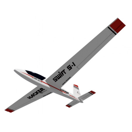 FLASH RC - Swift red approx.2.00m ARF Hacker ModeL covered wings/empennages