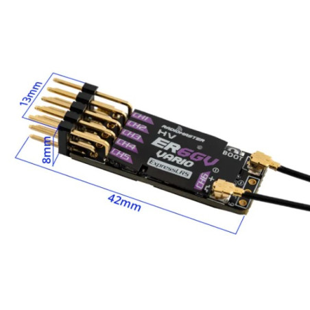 RADIOMASTER - RadioMaster 6-channel ER6GV 2.4 GHz PWM ExpressLRS ...