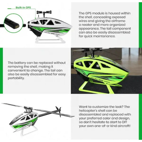 FLY WING - Helicóptero FW450L V3 - Blanco PNP