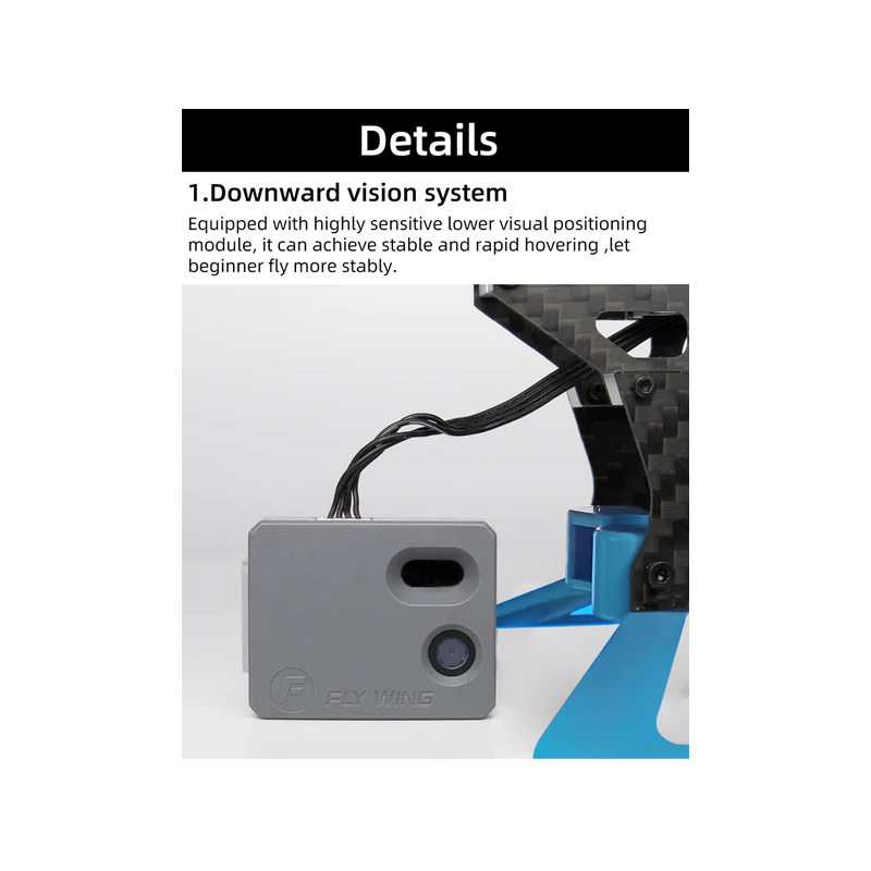 FLY WING Helicopter FW200 RC GPS/TOF H1 - Blue PNP