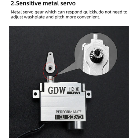 FLY WING Helicopter FW200 RC GPS/TOF H1 - Blue PNP