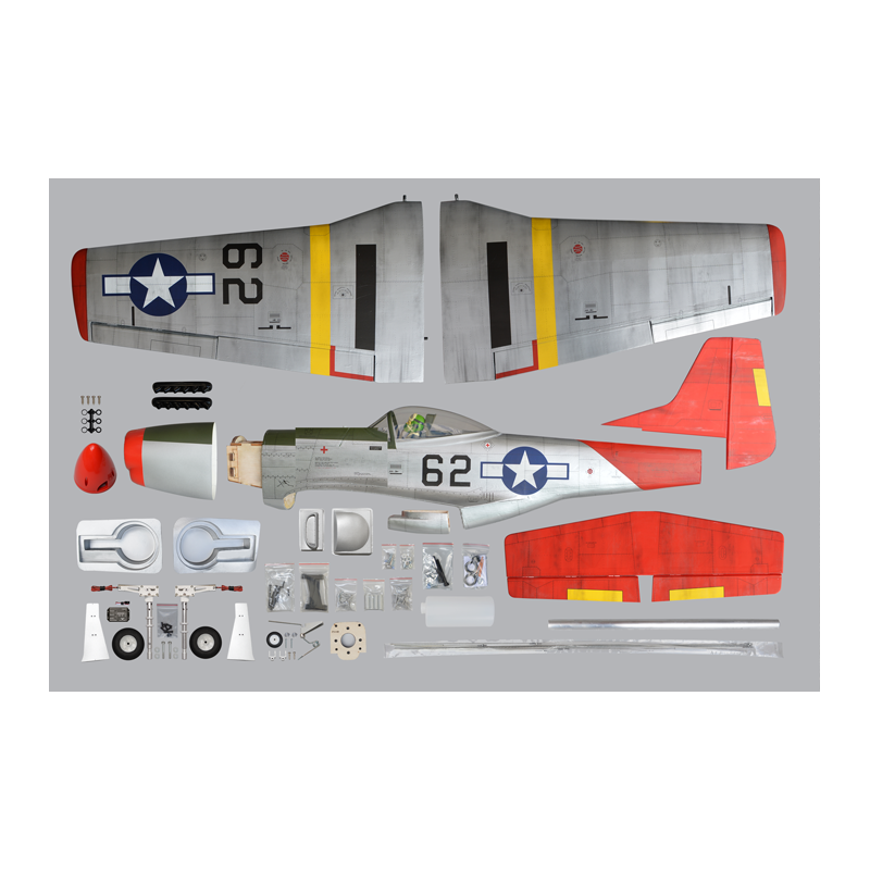 Phoenix Model P51 MUSTANG 1,41m ARF .46 - .55 - FLASH RC aircraft