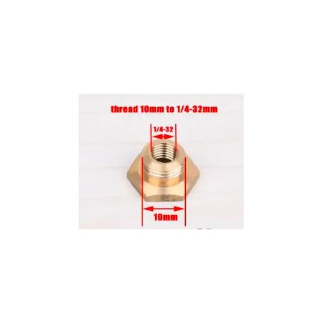 10mm plug to 1/4 32 ( glow) adapter - RC Flash