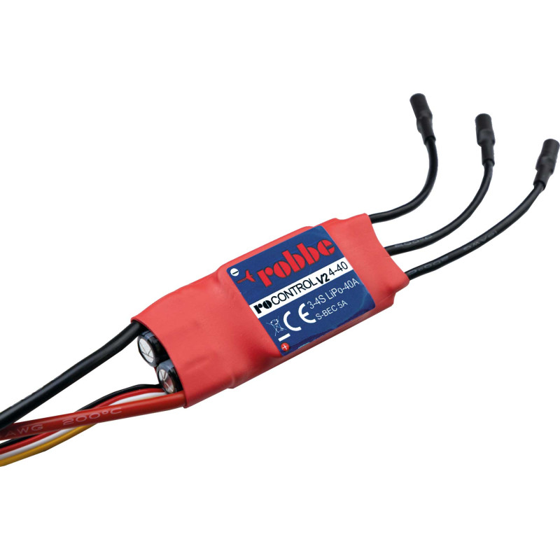 Brushless Controller Robbe RO-Control6 4-40 V2 3-4S-40 (60A) 5V/ 3A B ...
