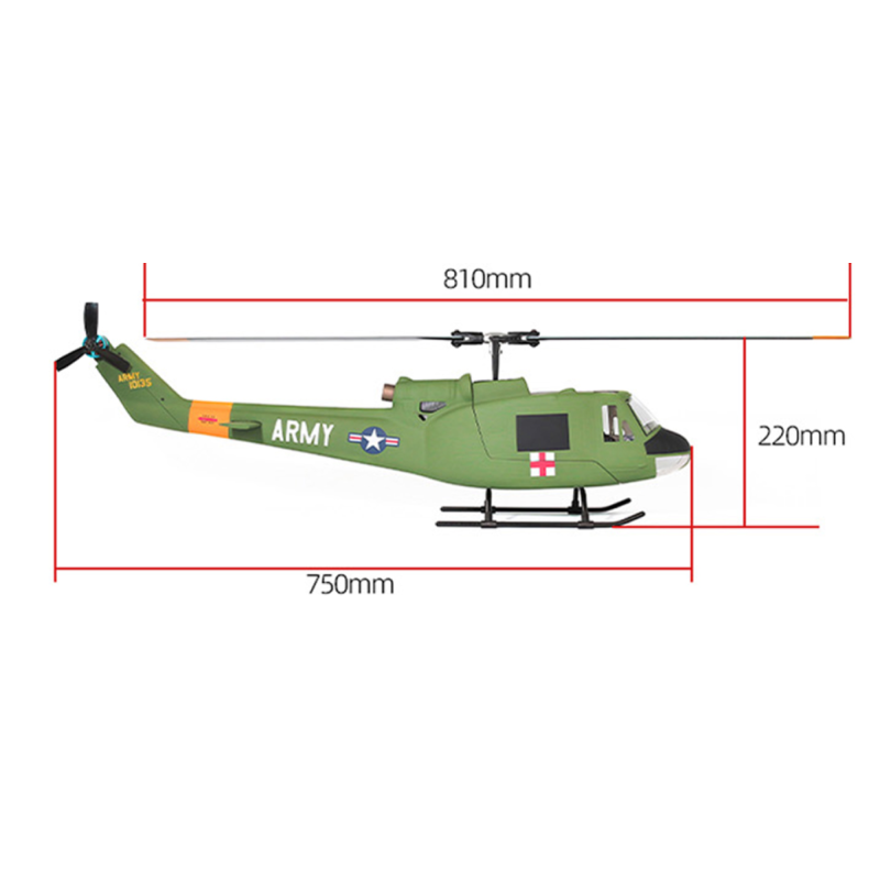 FLY WING - Helicóptero RC Airwolf - PNP