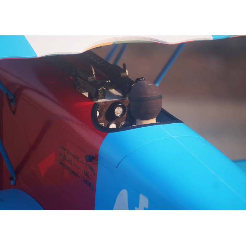 VQ Model Fokker D.VII .120 tamaño EP-GP - Azul y Rojo