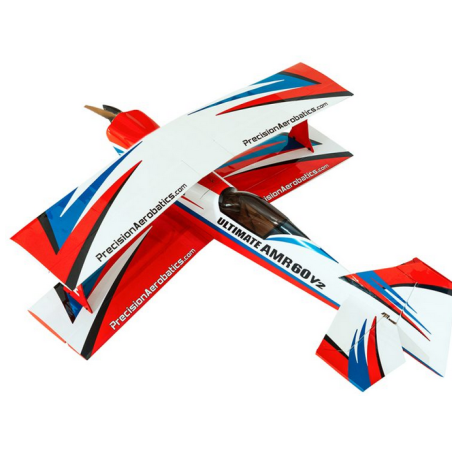 Avión de Precisión Acrobático Ultimate AMR 60 Rojo Blanco y Azul ARF ...