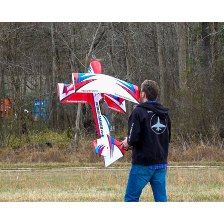 Avión de Precisión Acrobático Ultimate AMR 60 Rojo Blanco y Azul ARF ...