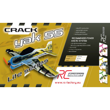 RC Plane Factory Crack Yak 'Lite Series' green/orange approx.0.80m
