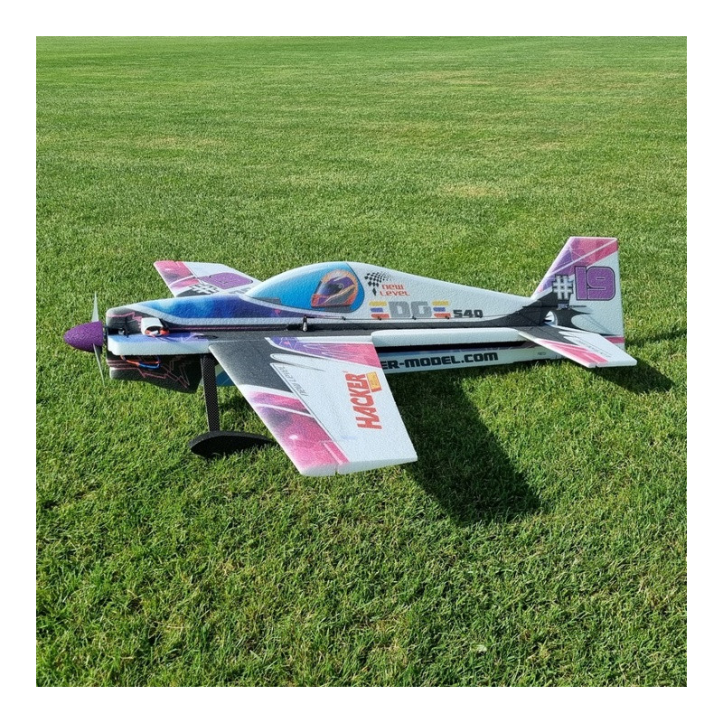 Airplane Hacker model Edge 540 Race Violet ARF approx.1.20m- FLASH RC