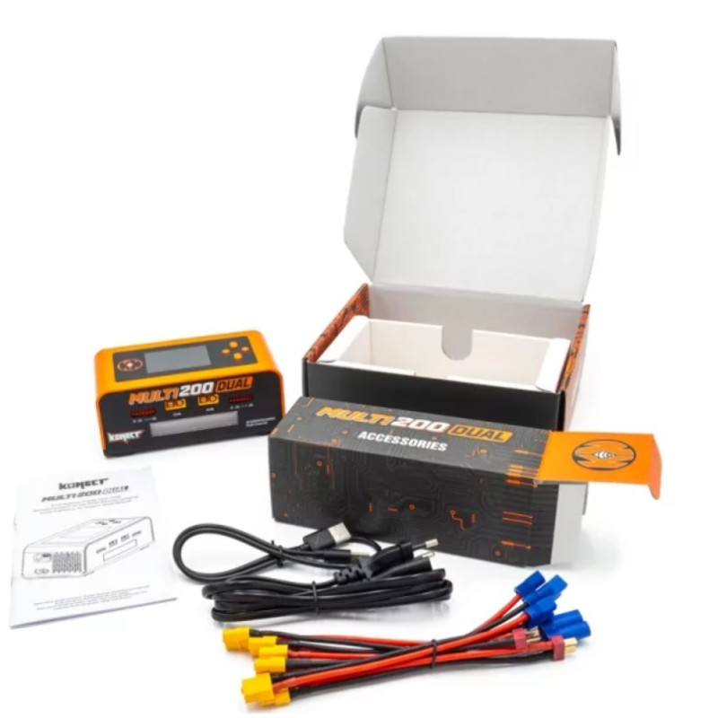 DUAL charger AC/DC 200W Multi-Functions charge/decharge balancer