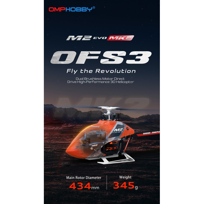 OMP Hobby M2 EVO MKII Helicopter - White - FLASH RC