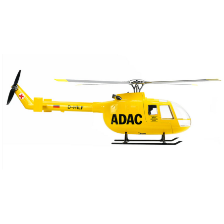 Flywing BO-105 - ADAC - GPS - RC helicoptère Taille 470L Jaune - RTF
