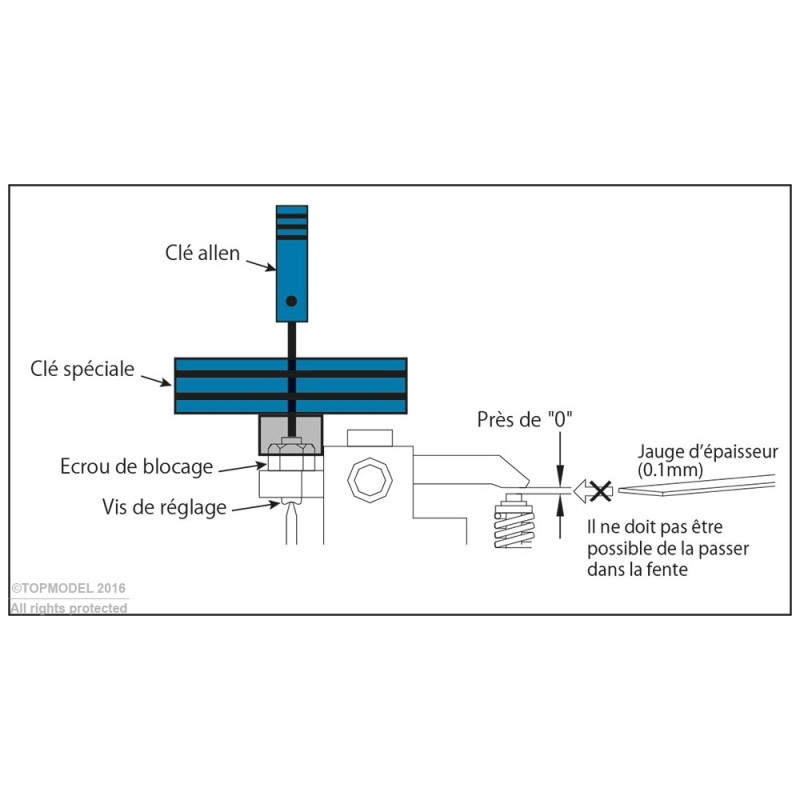 VALVE ADJUSTMENT KIT (BLUE) - FLASH RC