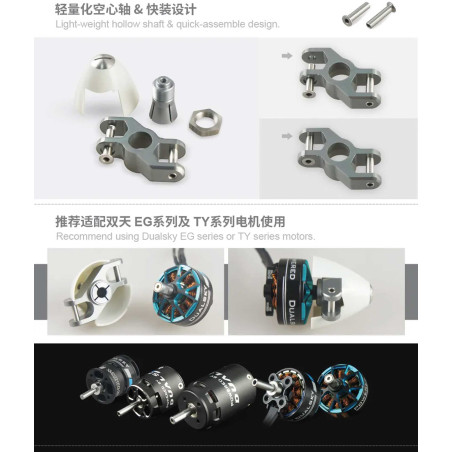 DUALSKY Typ Z Konus ø 30mm, Motorwelle 3,175mm für Faltpropeller FPS_30Z.32