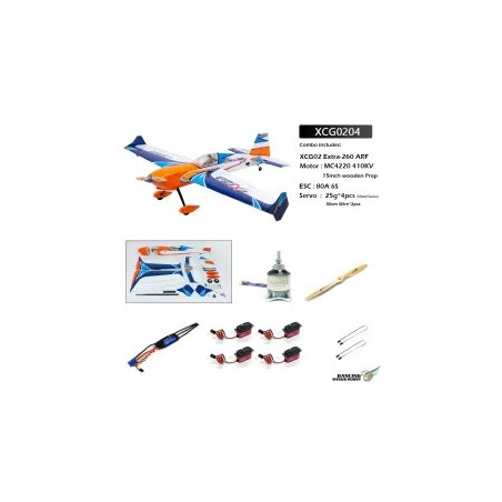 EXTRA 260 60" ARF 1540MM DW HOBBY con esc , motor y servo