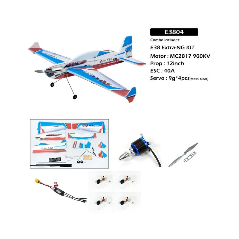 EXTRA NG EPP ARF 1200MM DW HOBBY con esc , motor y servo
