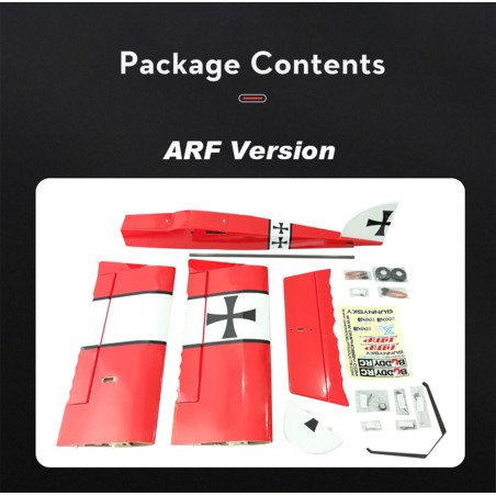 OMPHOBBY Fun Stick Balsa red plane 1.65m ARF