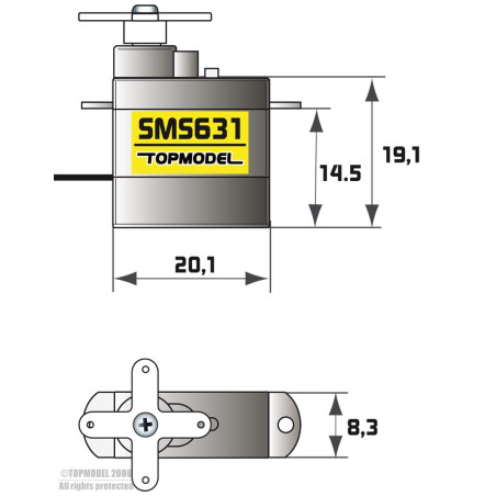 SUB MICRO SERVO TOPMODEL SMS631