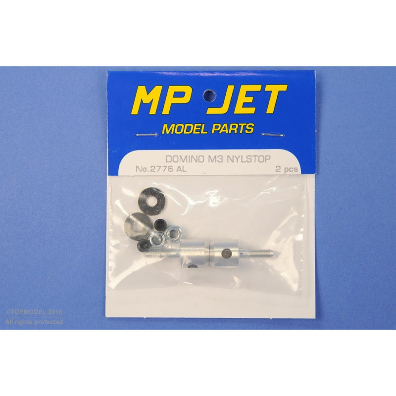DOMINO ALU M3 NYLSTOP 2pcs