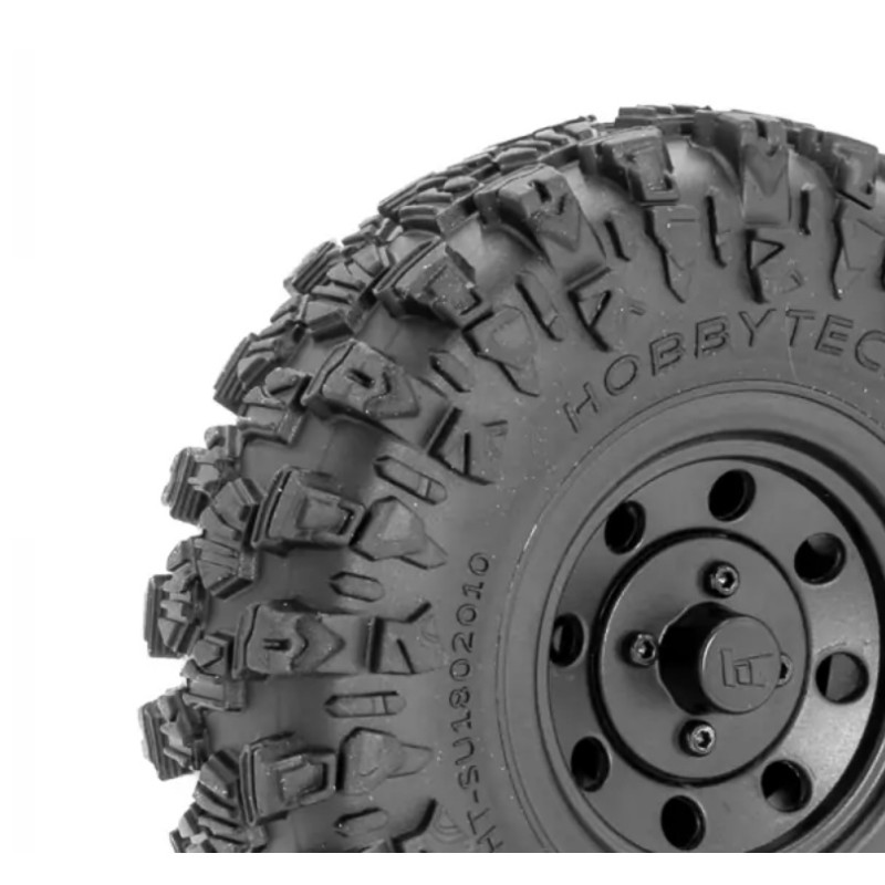 Black complete wheels crawler CLASS1 "CLIMBER" 106/36 (1pair)