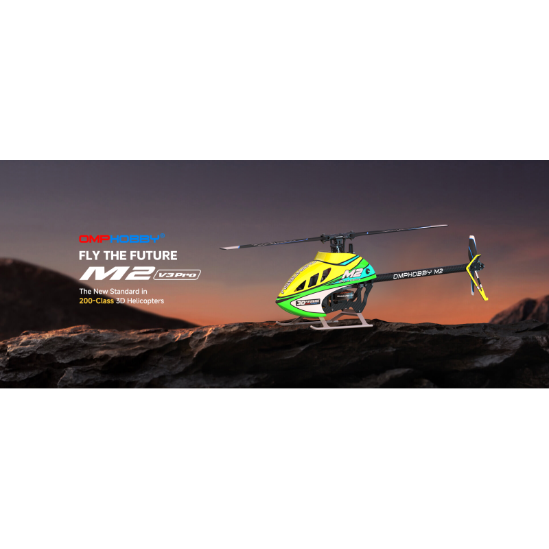 HELICOPTERE OMPHOBBY 3D M2 V3 PRO cosmic-orange