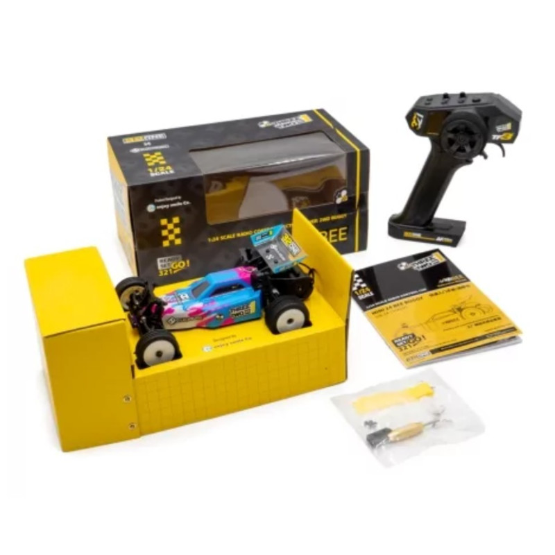 32one M24 BEE 1/24 Buggy Bleu - Blanc