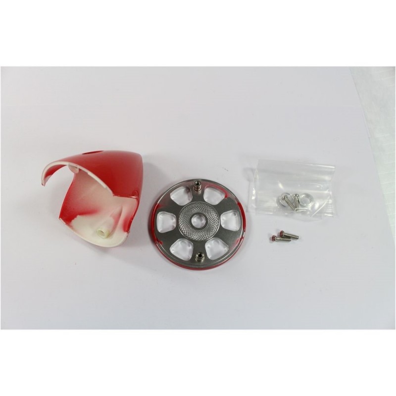 Plastic cones (fixed propellers) - Cone 63mm red petrol engine - FLASH RC
