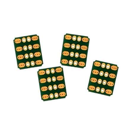 Quick connectors for wings - PCB 90° MPX '8 pins' (4 pcs) Emcotec ...