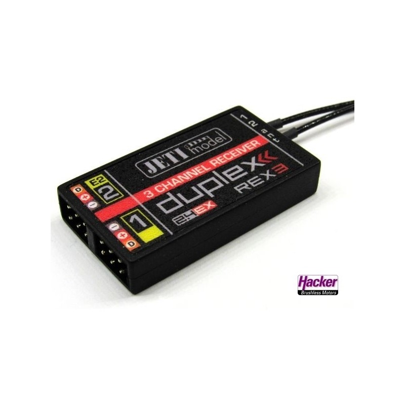 JETI - REX 3 A20 Duplex 2.4EX Jeti 3 Channel Receiver - RC FLASH