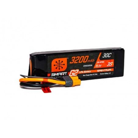 Batterie Smart G2 Lipo 3S 11.1V 3200mAh 30C IC3 Spektrum