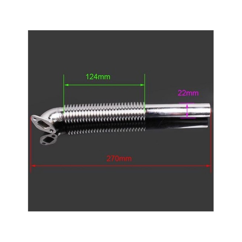 Exhaust pipes/flanges - Pipe 30/35CC EME - FLASH RC