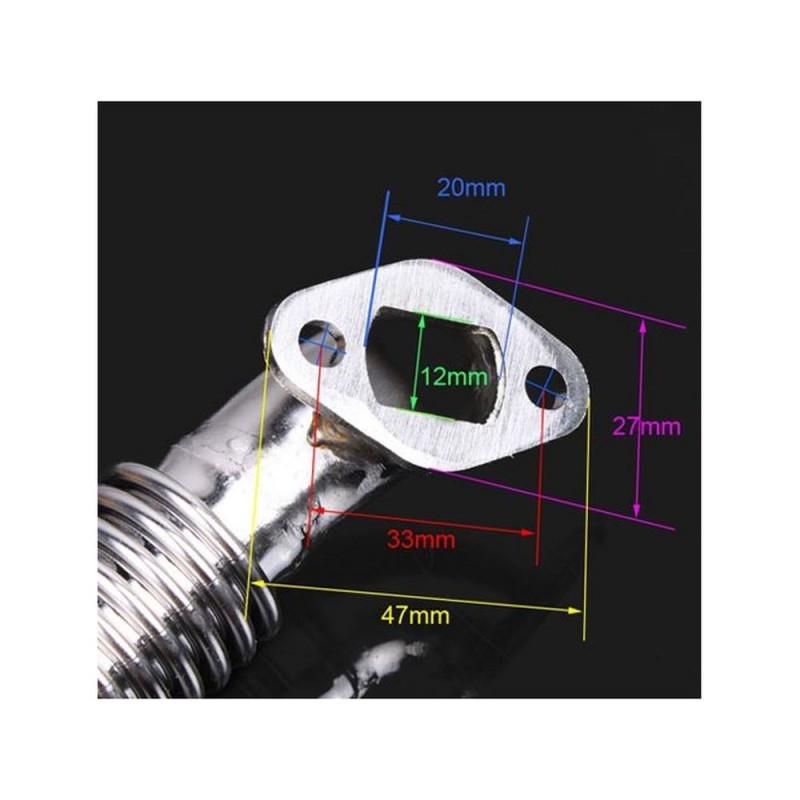 Exhaust pipes/flanges - Pipe 30/35CC EME - FLASH RC