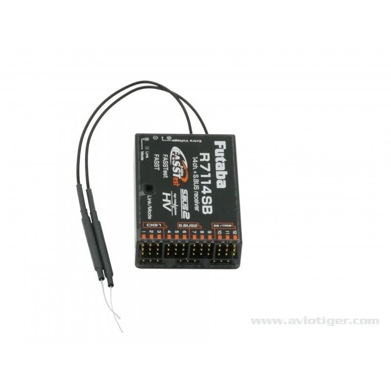 2.4Ghz FASSTest FUTABA - Receiver R7114SB FASSTest Futaba - FLASH RC